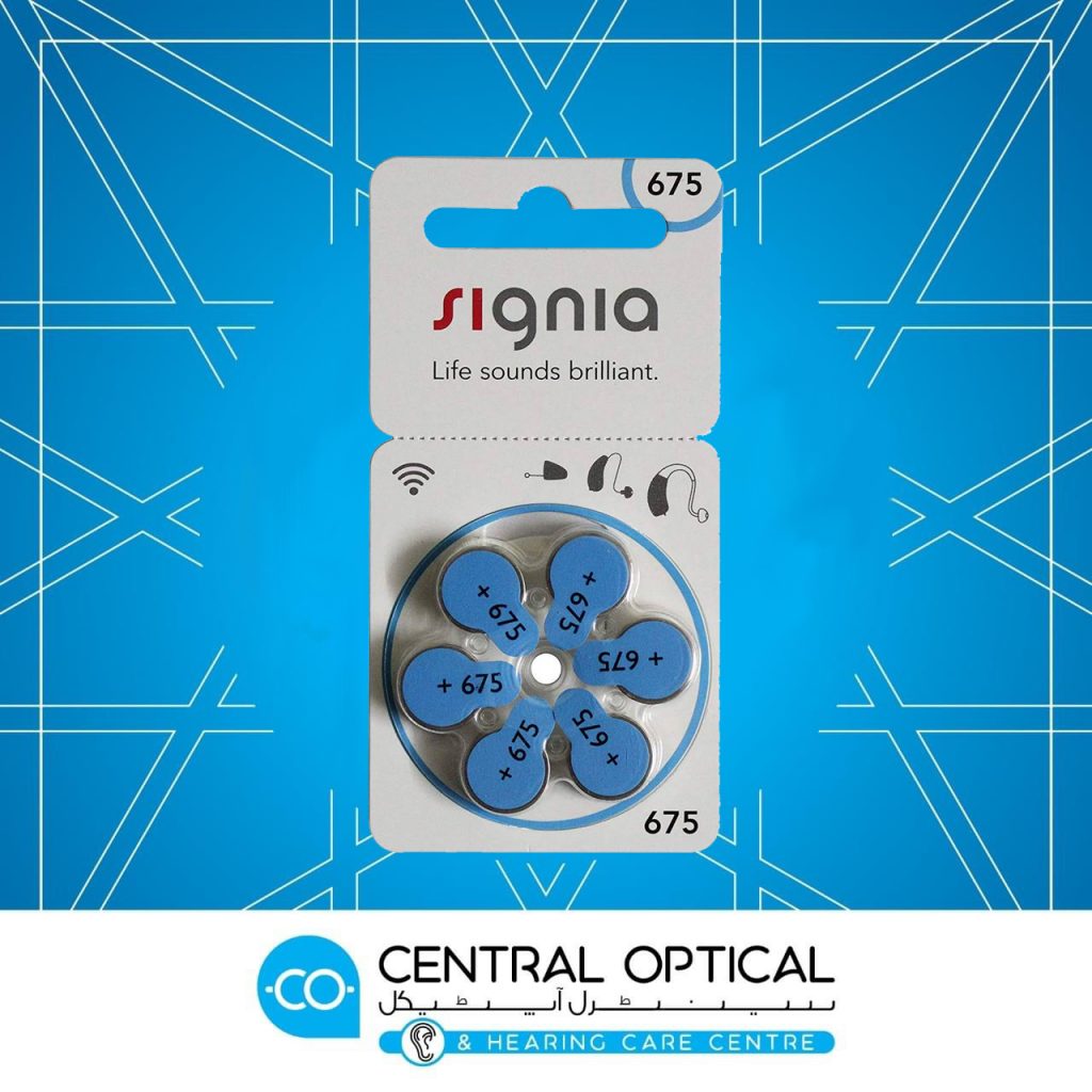 Signia Hearing Aid Battery Size 675 - Central Optical & Vision Care ...